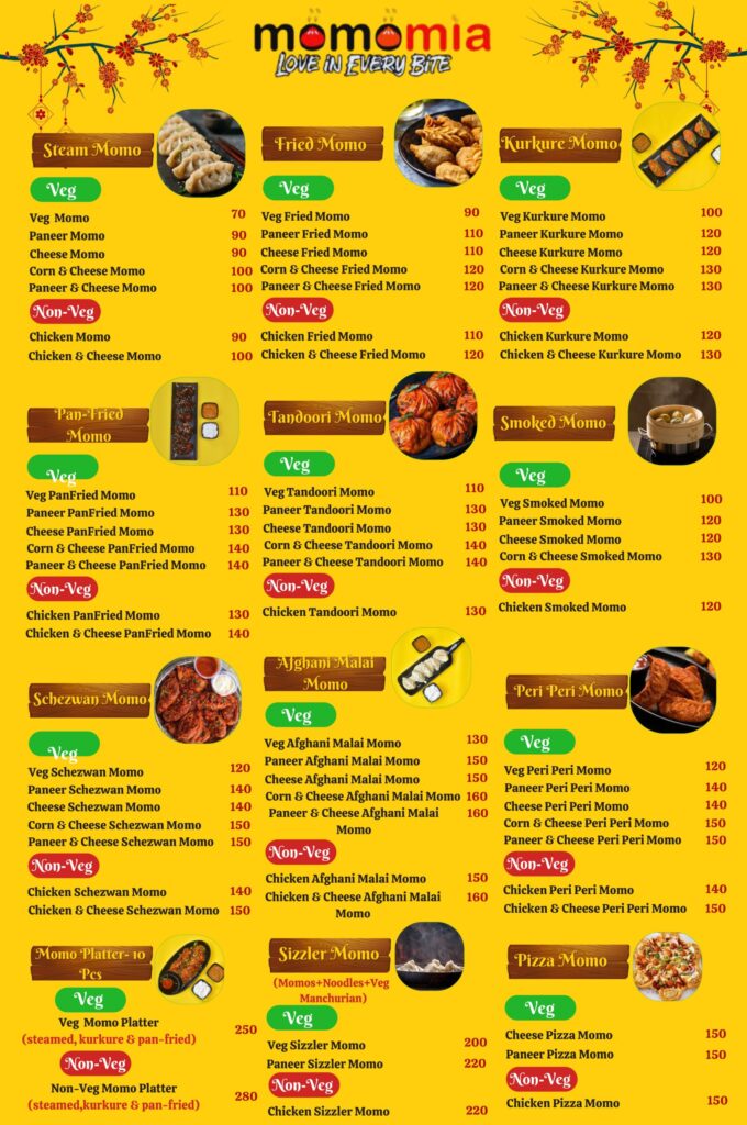 Menu & Products - Momomia Foods